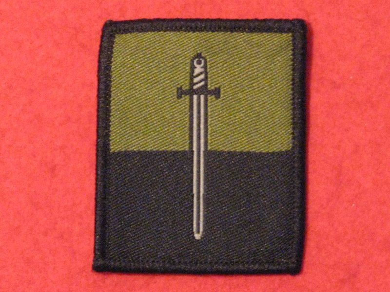 TACTICAL RECOGNITION FLASH BADGE 16TH SIGNAL REGIMENT BLACK GREEN SWORD ...