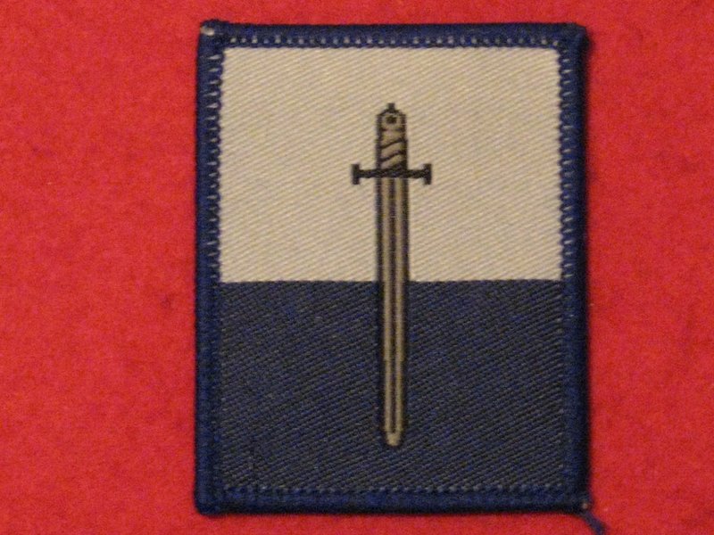 TACTICAL RECOGNITION FLASH BADGE 16TH SIGNAL REGIMENT BLUE WHITE SWORD ...