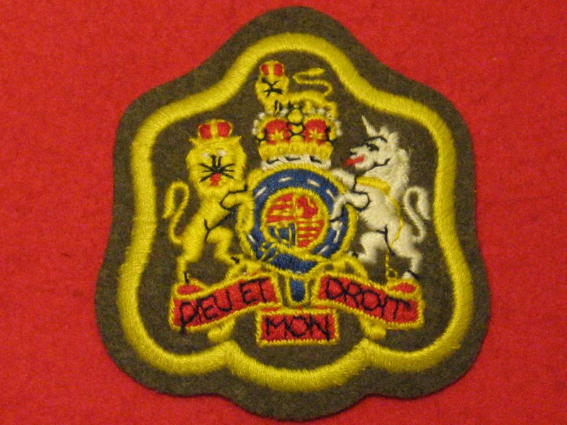 NUMBER 2 DRESS FAD WO1 RSM BADGE YELLOW EDGE FAD BROWN - Hill Military ...