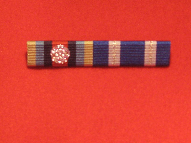 OSM AFGHANISTAN WITH ROSETTE AND NATO ISAF MEDAL RIBBON BAR PIN ON ...