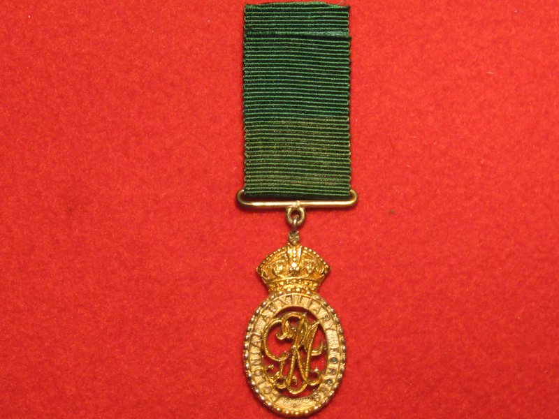 MINIATURE COLONIAL AUXILIARY FORCES OFFICERS DECORATION MEDAL GEORGE V ...